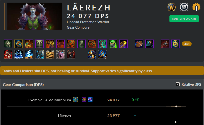 Raidbots : Utilisation avancée - WoW : Guide Raidbots et SimulationCraft - Millenium