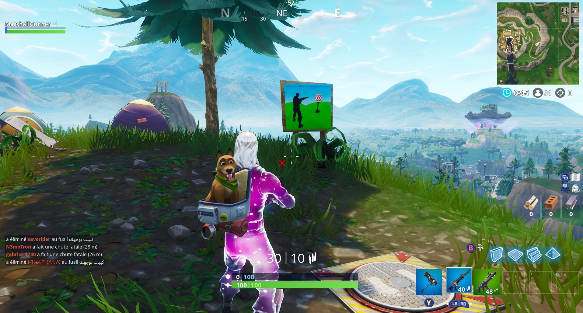 Fortnite : stands de tir, les emplacements - Millenium