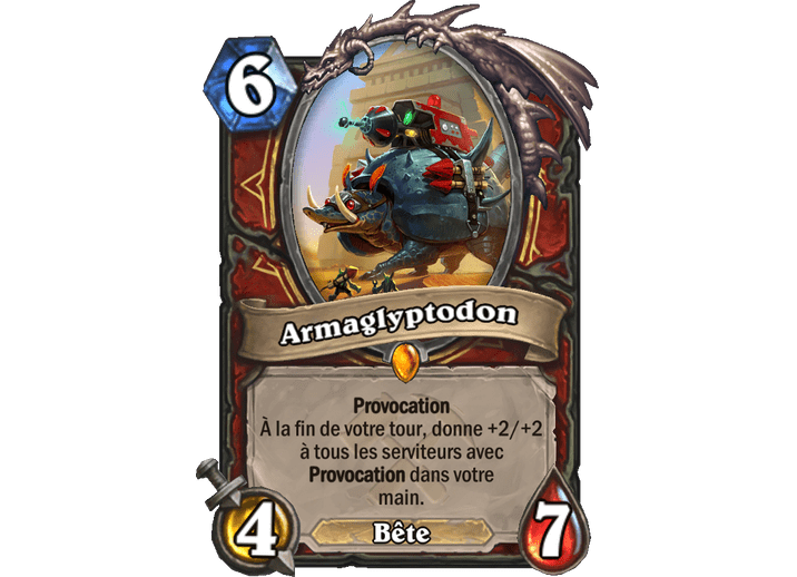 Hearthstone Aventuriers d'Uldum : Armaglyptodon (Armagedillo) - Millenium
