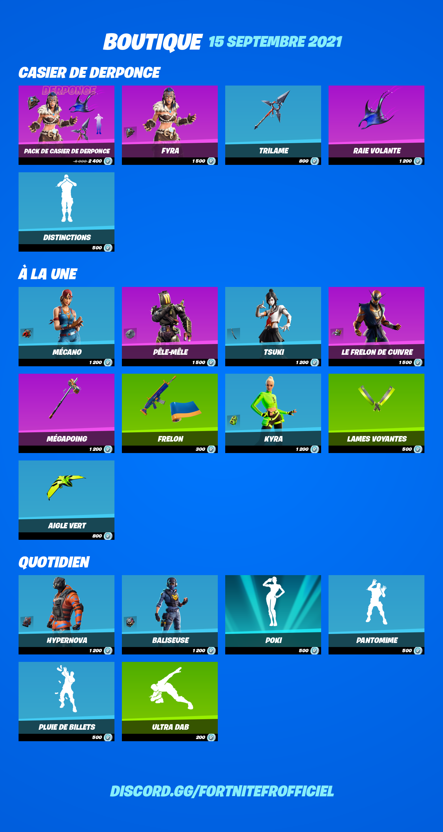 Fortnite : le skin Fyra dans la boutique du 15 septembre 2021 - Millenium