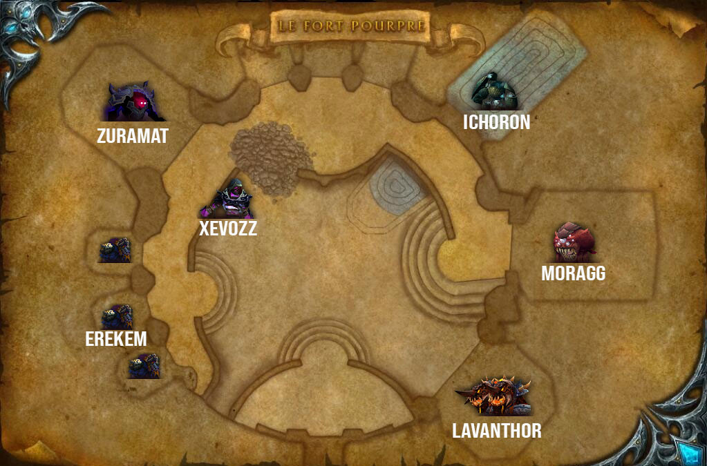 WoW WotLK : Le Fort Pourpre, Guide des boss du donjon - Millenium
