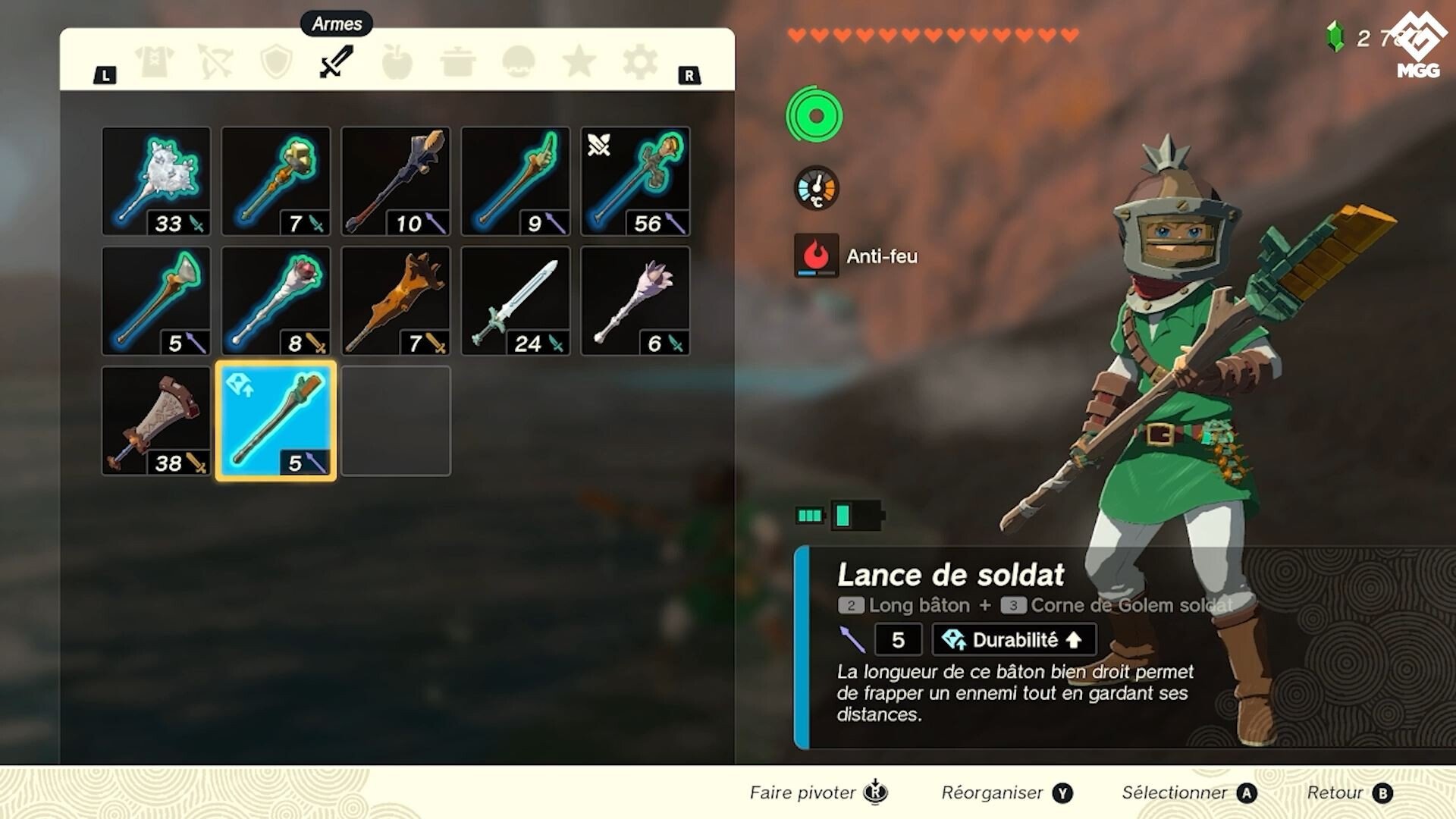Octorock Zelda Tears of the Kingdom : Comment réparer vos armes ...