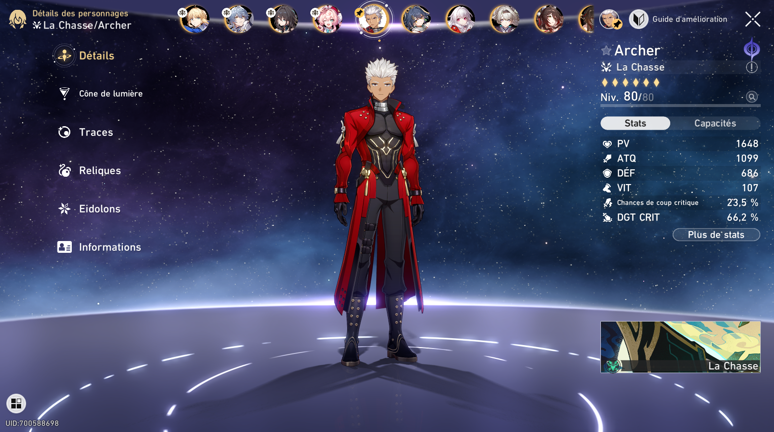 Archer Honkai Star Rail : team, cône, compétences, reliques... Tout ...