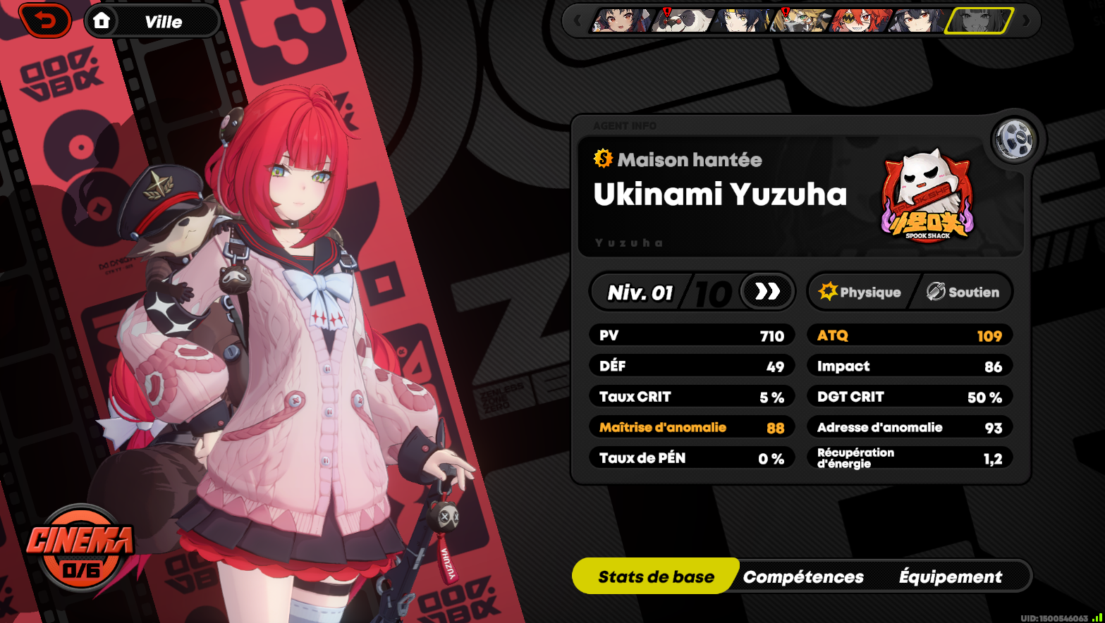 Yuzuha build Zenless Zone Zero : Bangbou, disques, moteur ampli, team comp, skill priority ...