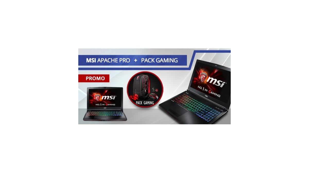 Promotion sur le MSI Apache Pro 15" - Millenium