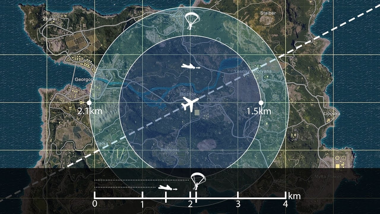 PUBG : Guide parachute, largage - Millenium