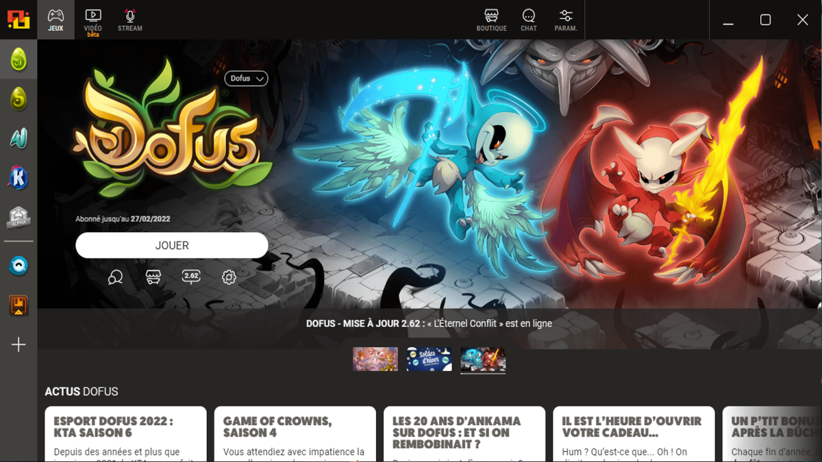 Dofus : Le nouveau Launcher Ankama - Millenium