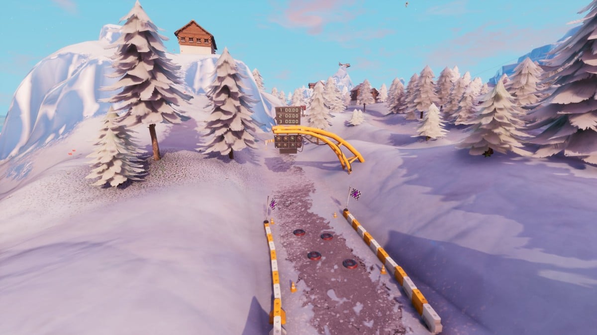 Fortnite : terminer un tour sur un circuit dans la neige, défi semaine ...