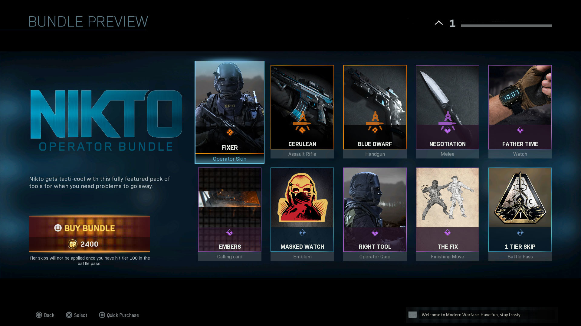 Call of Duty Modern Warfare : boutique de la semaine du 18 décembre ...