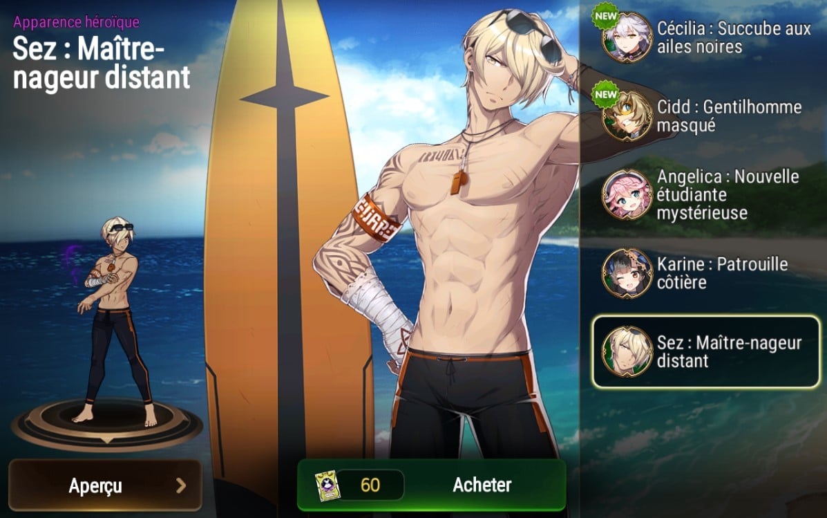 Epic Seven : guide des apparences, skins - Millenium