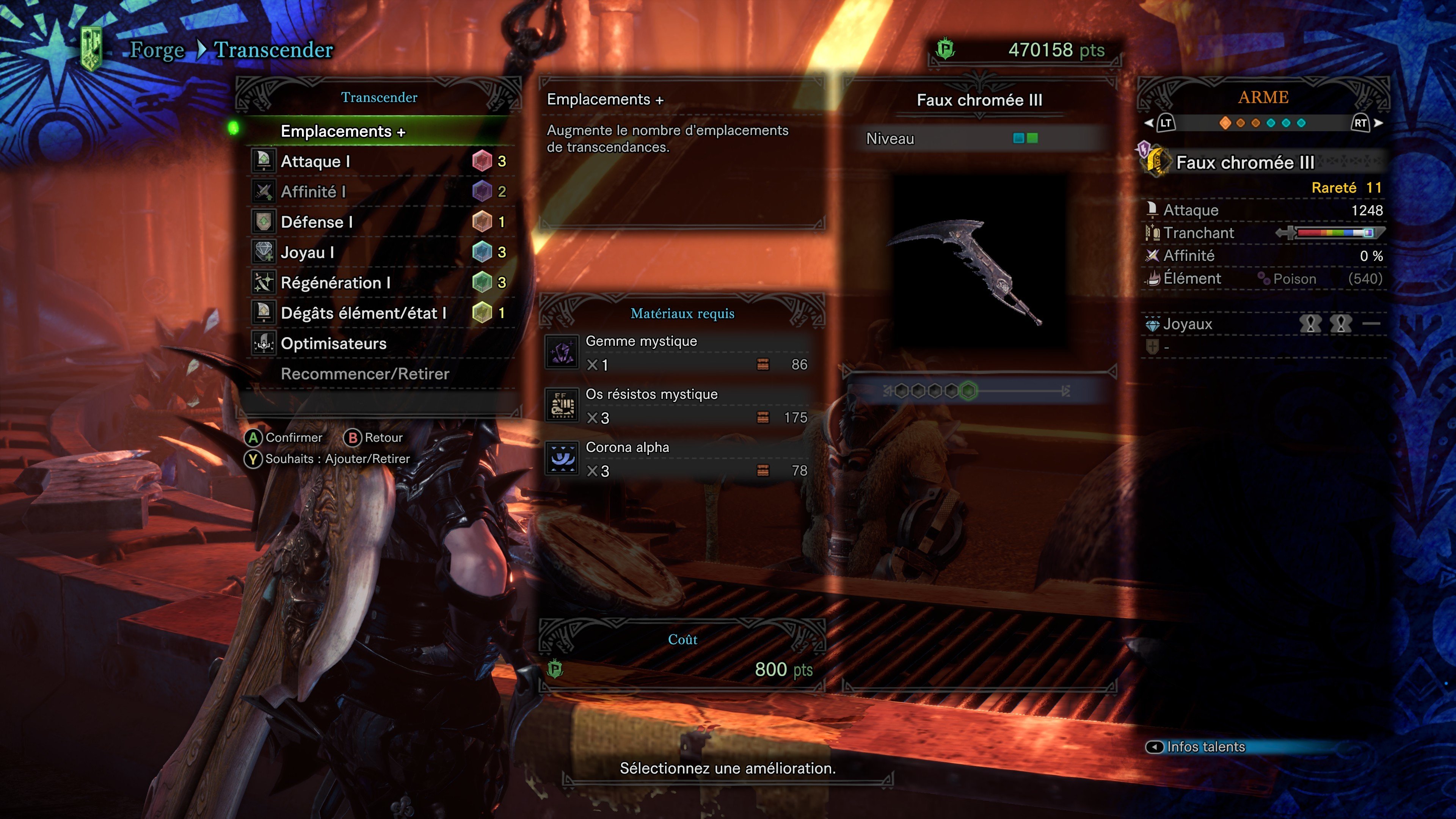 Ajout d'emplacements de transcendances - MHW Iceborne : Composants pour ...