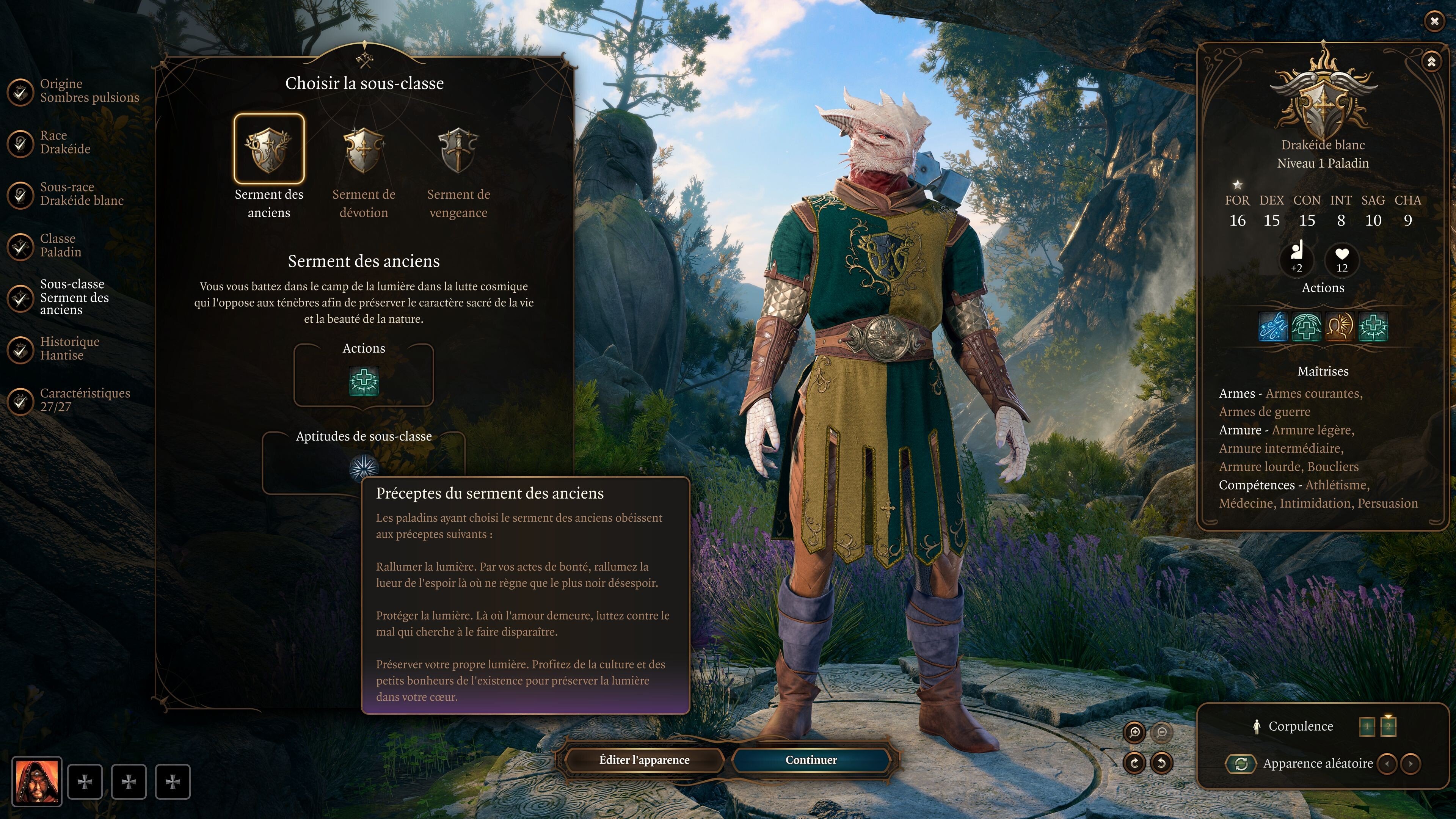Paladin Baldur's Gate 3 : Serments, châtiment divins, présentation de ...