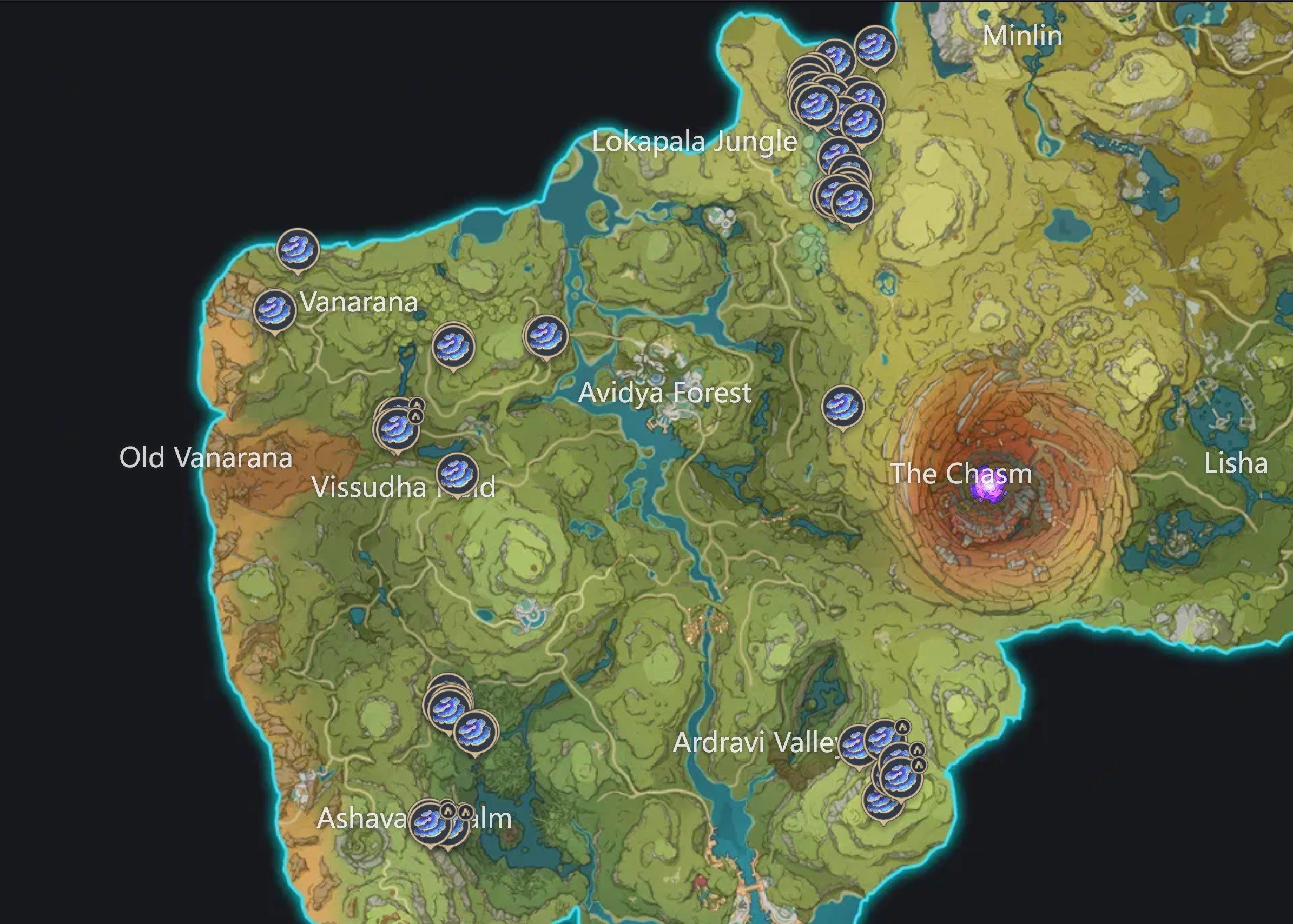 Champignon Sacramental Genshin Impact : Position sur la carte, où les ...