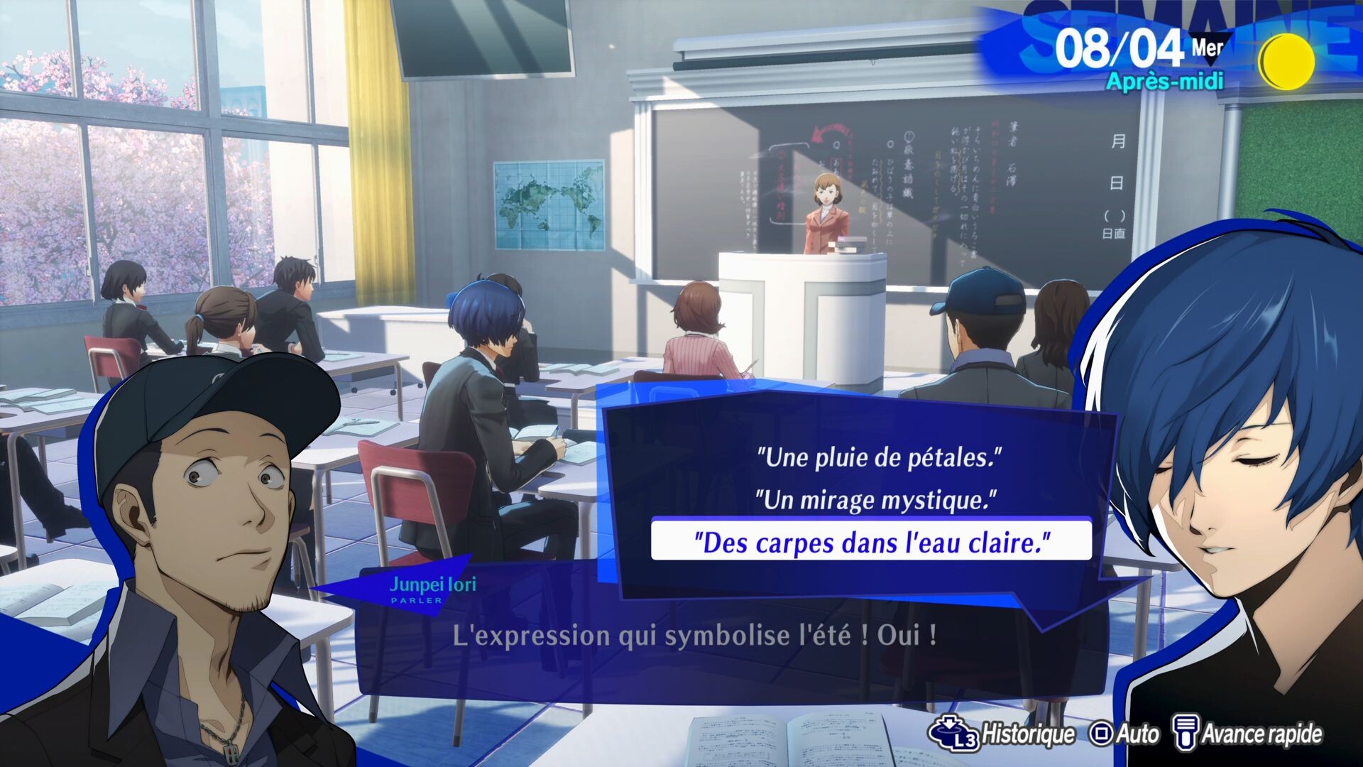Questions des professeurs en cours Persona 3 Reload : Quelles sont les ...