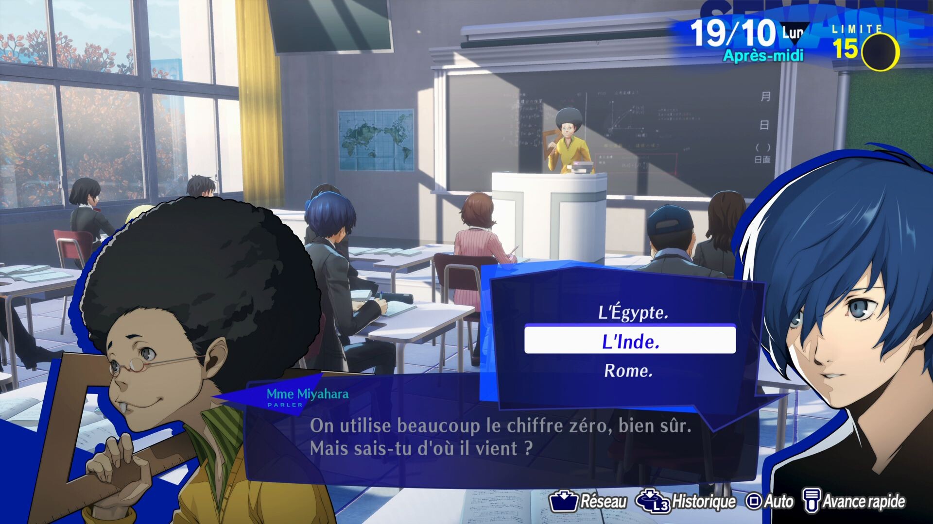 Questions des professeurs en cours Persona 3 Reload : Quelles sont les ...