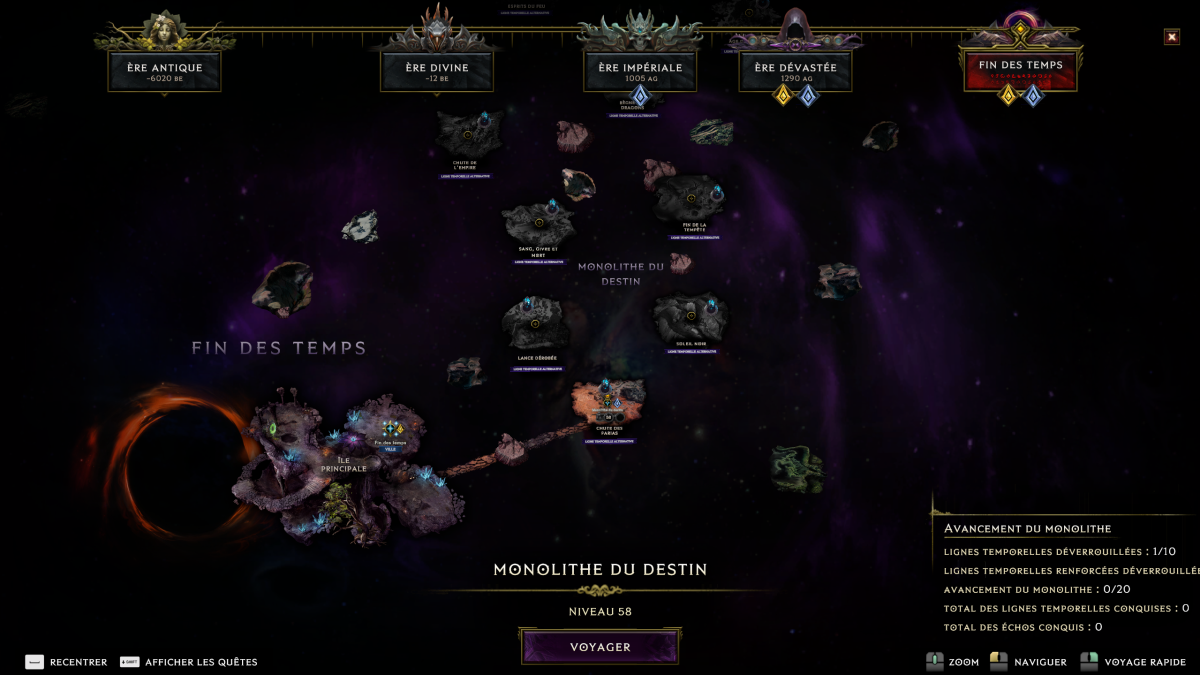 Monolithe Last Epoch : Échos, Orobyss, tout savoir sur les bases de ...