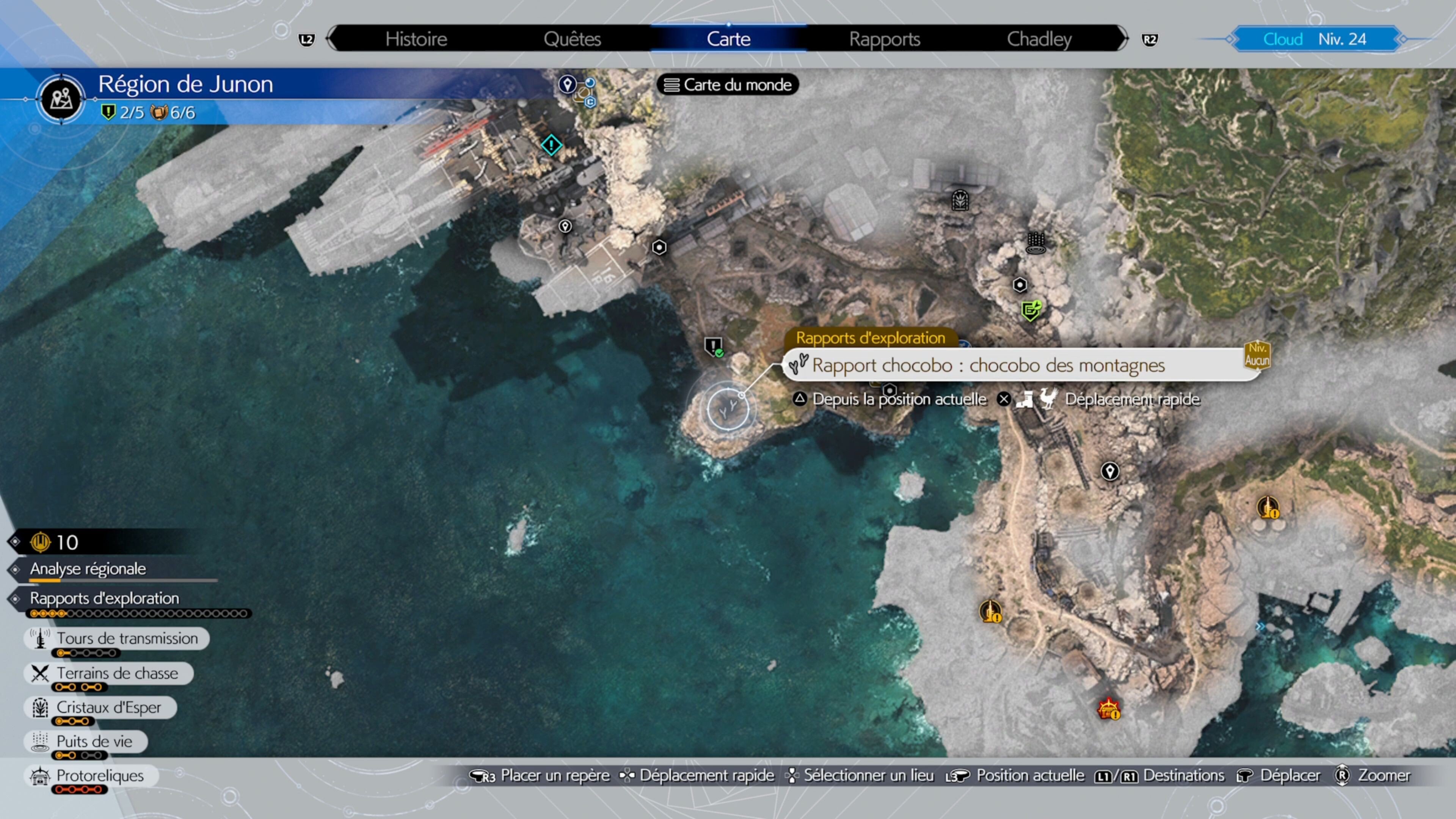 Chocobo des montagnes FF7 Rebirth, Région de Junon : Comment le ...