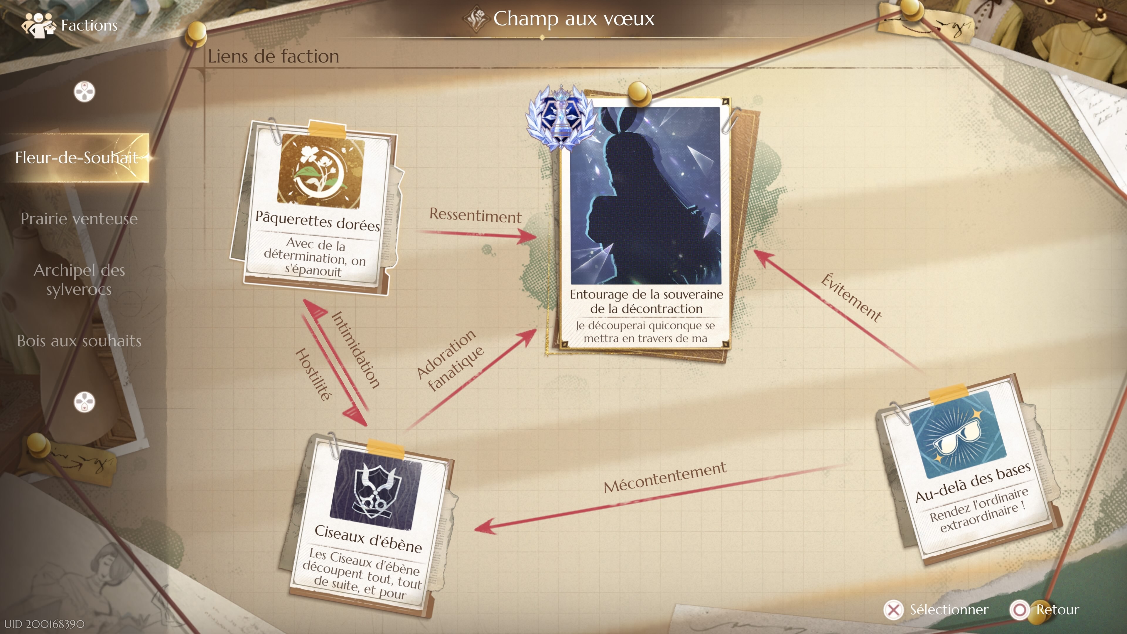 Factions Infinity Nikki : Où trouver tous les membres des concours de ...