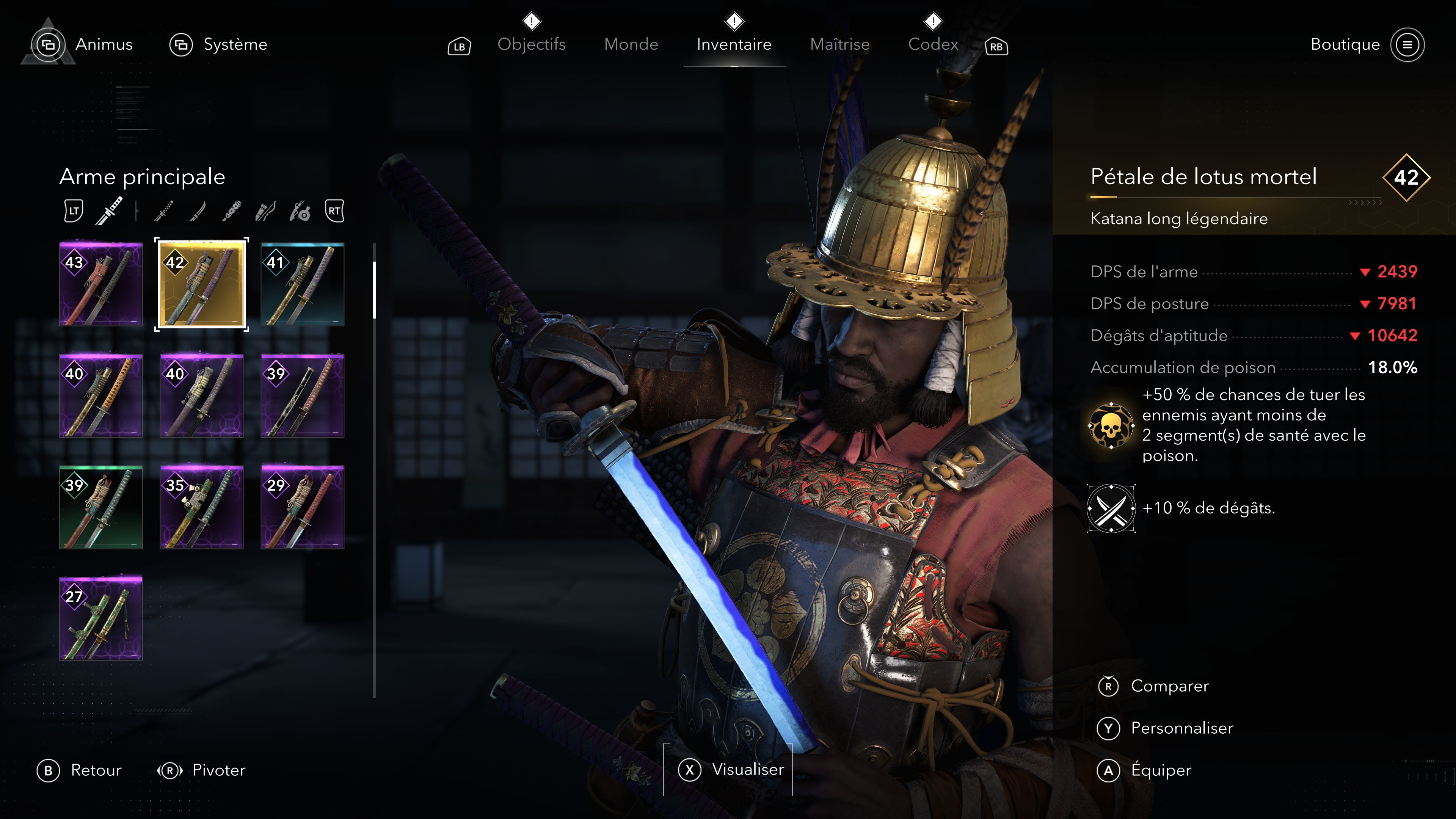 Katana long légendaire Assassin's Creed Shadows Assassin's Creed ...