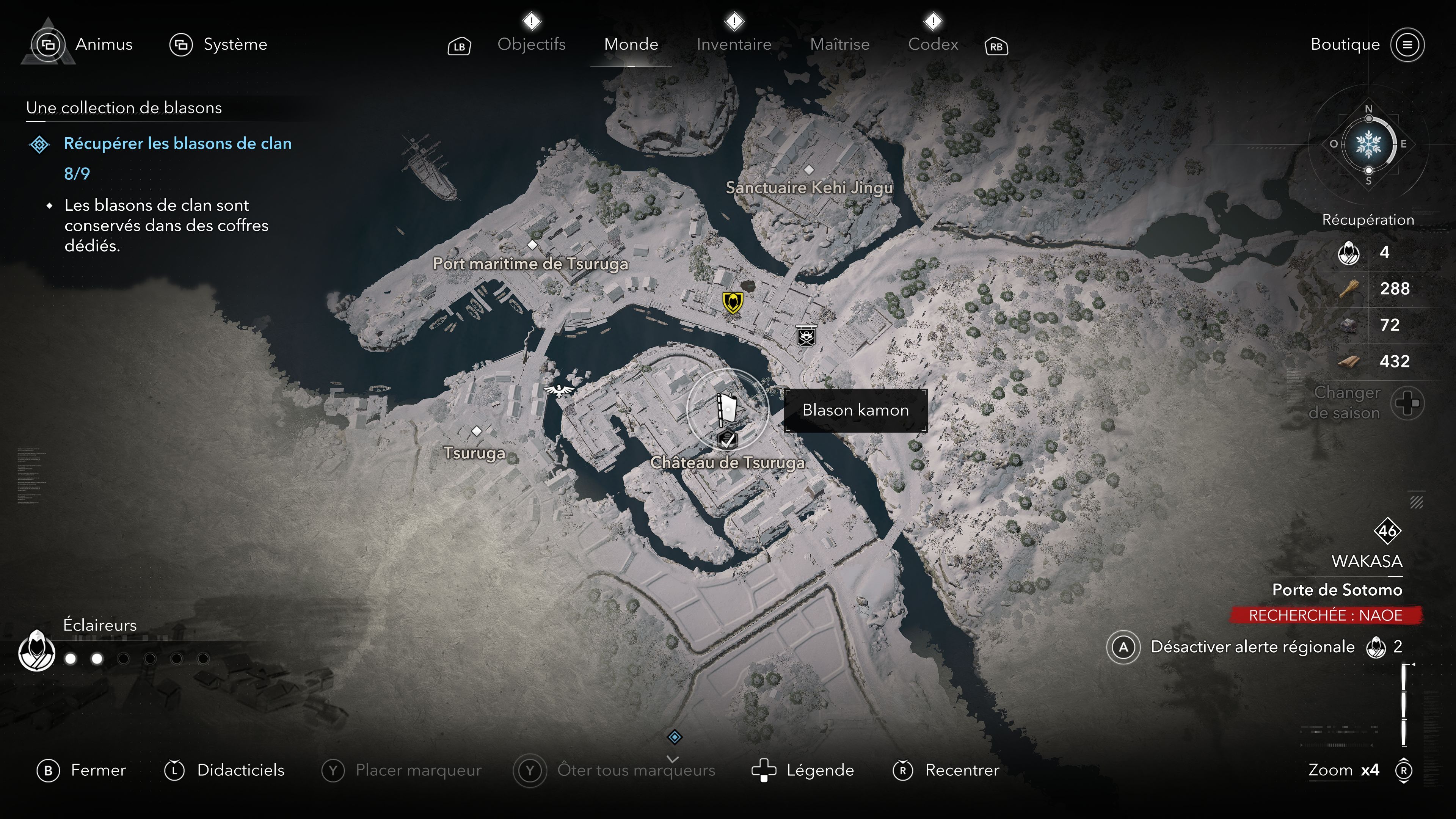 Une collection de blasons Assassins Creed Shadows : Où trouver tous les ...