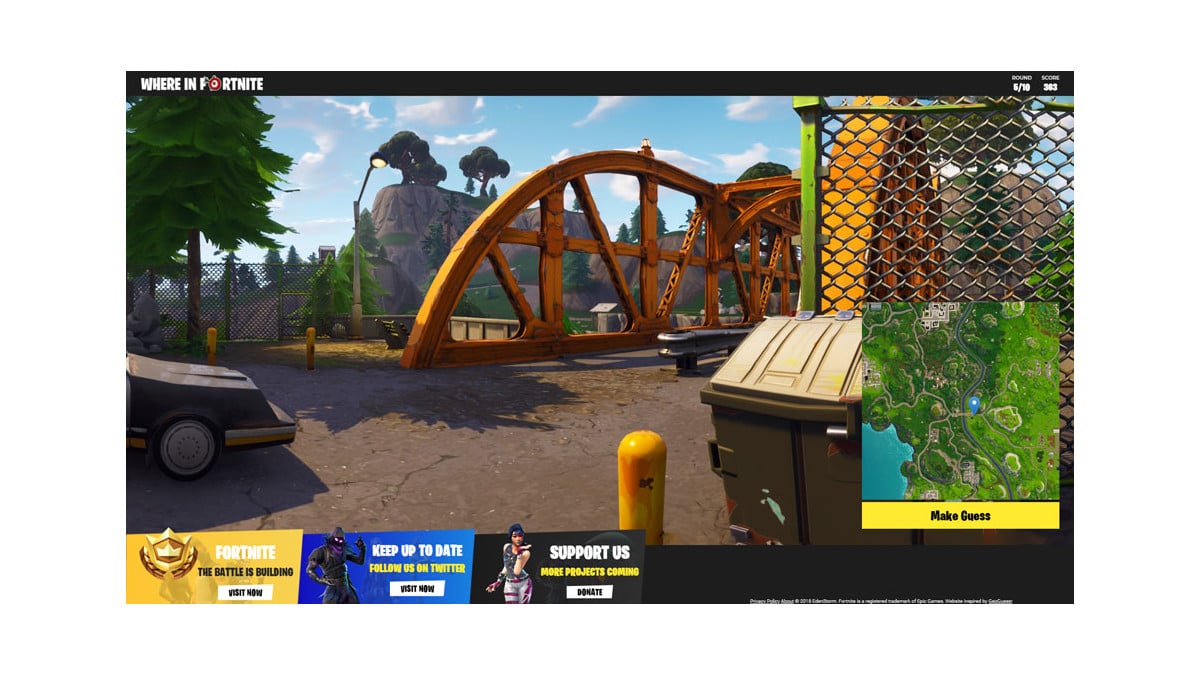 Where in Fortnite : le Geoguessr dans Fortnite Battle Royale - Millenium
