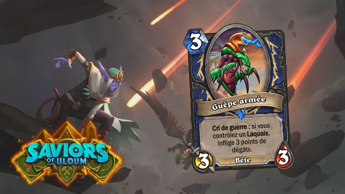 Hearthstone Aventuriers d'Uldum : Guêpe armée (Weaponized Wasp) - Millenium