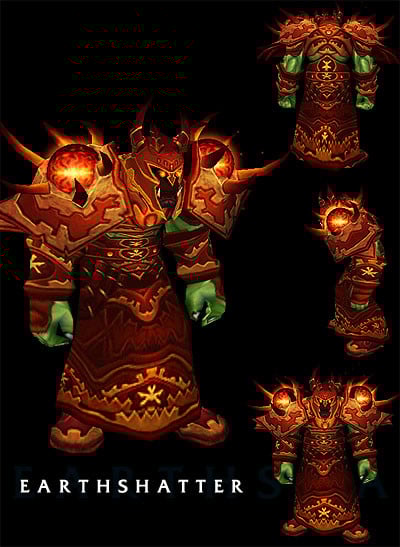 WoW Classic : Set d'armure T3 du Chaman (Le briseur de terre) - Millenium