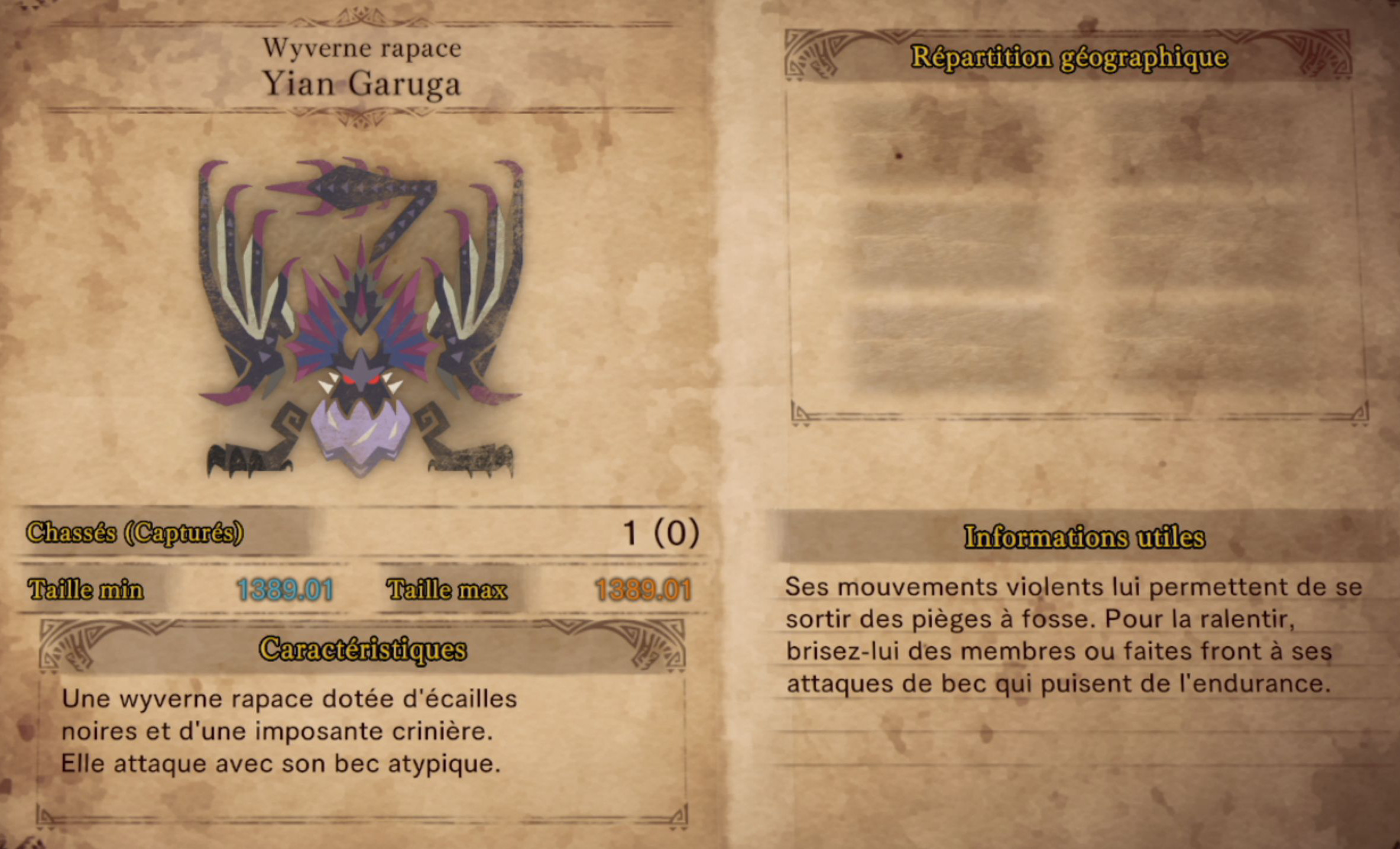 MHW Iceborne : Guide Yian Garuga, monstre - Millenium