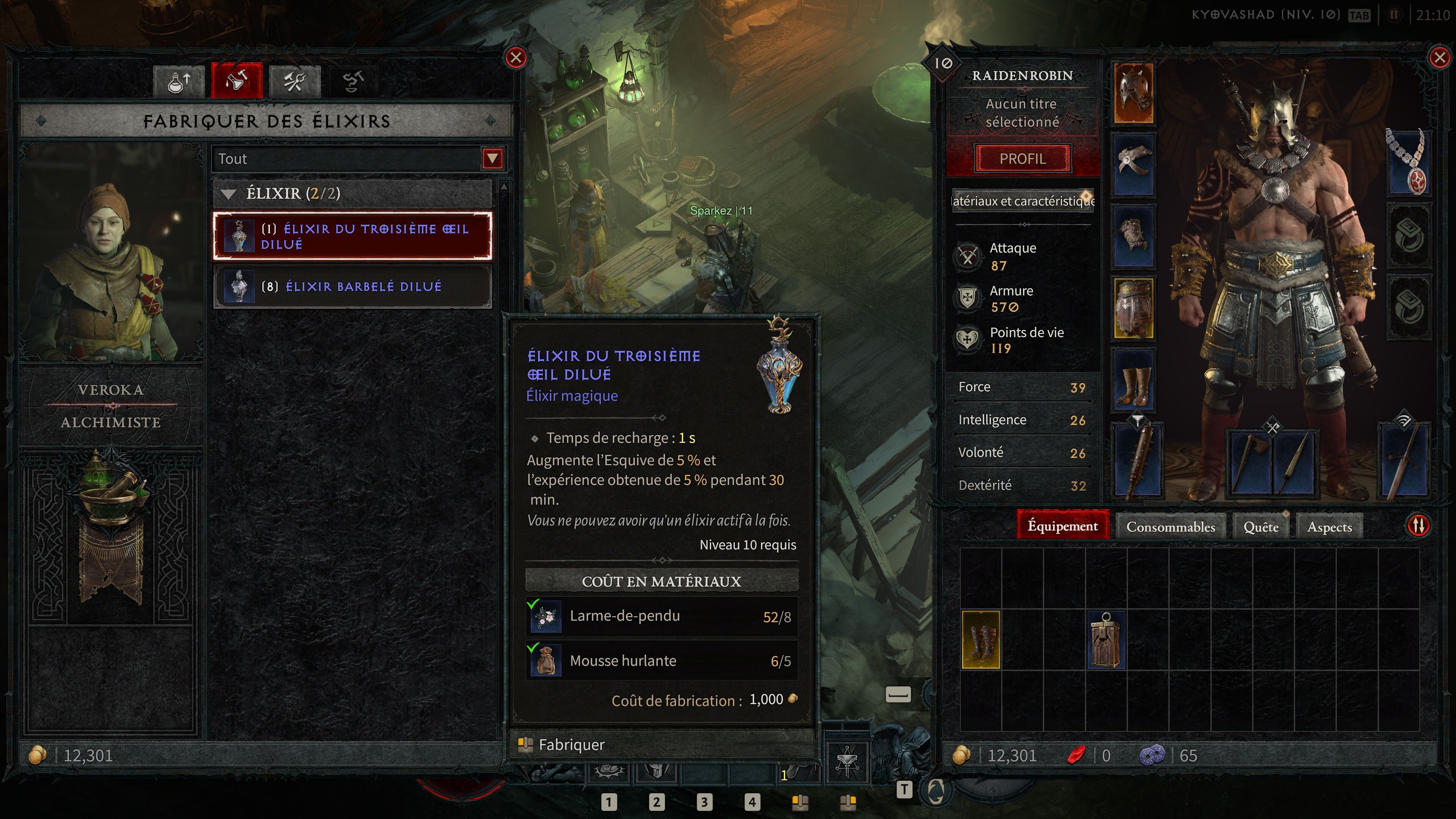 Consommables Diablo 4 : Liste et effet des élixirs, encens et ...