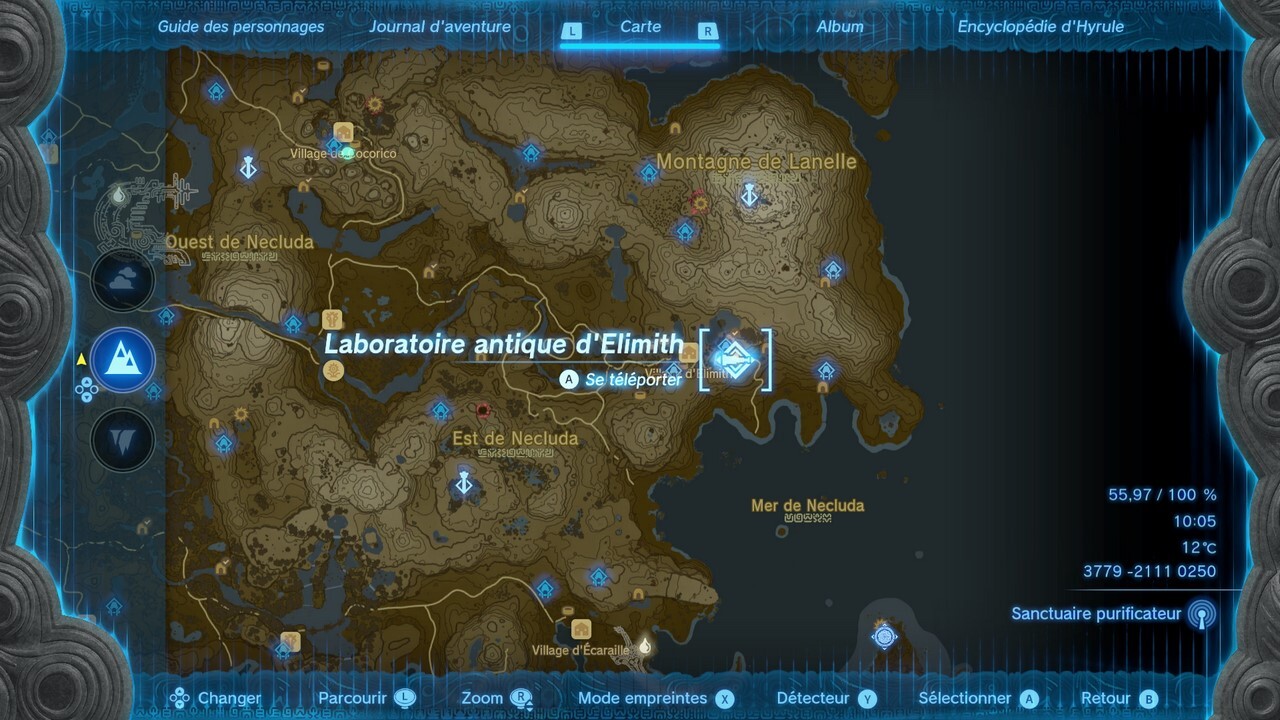 Quêtes de Faras Zelda Tears of the Kingdom : Téléportation, Appareil ...