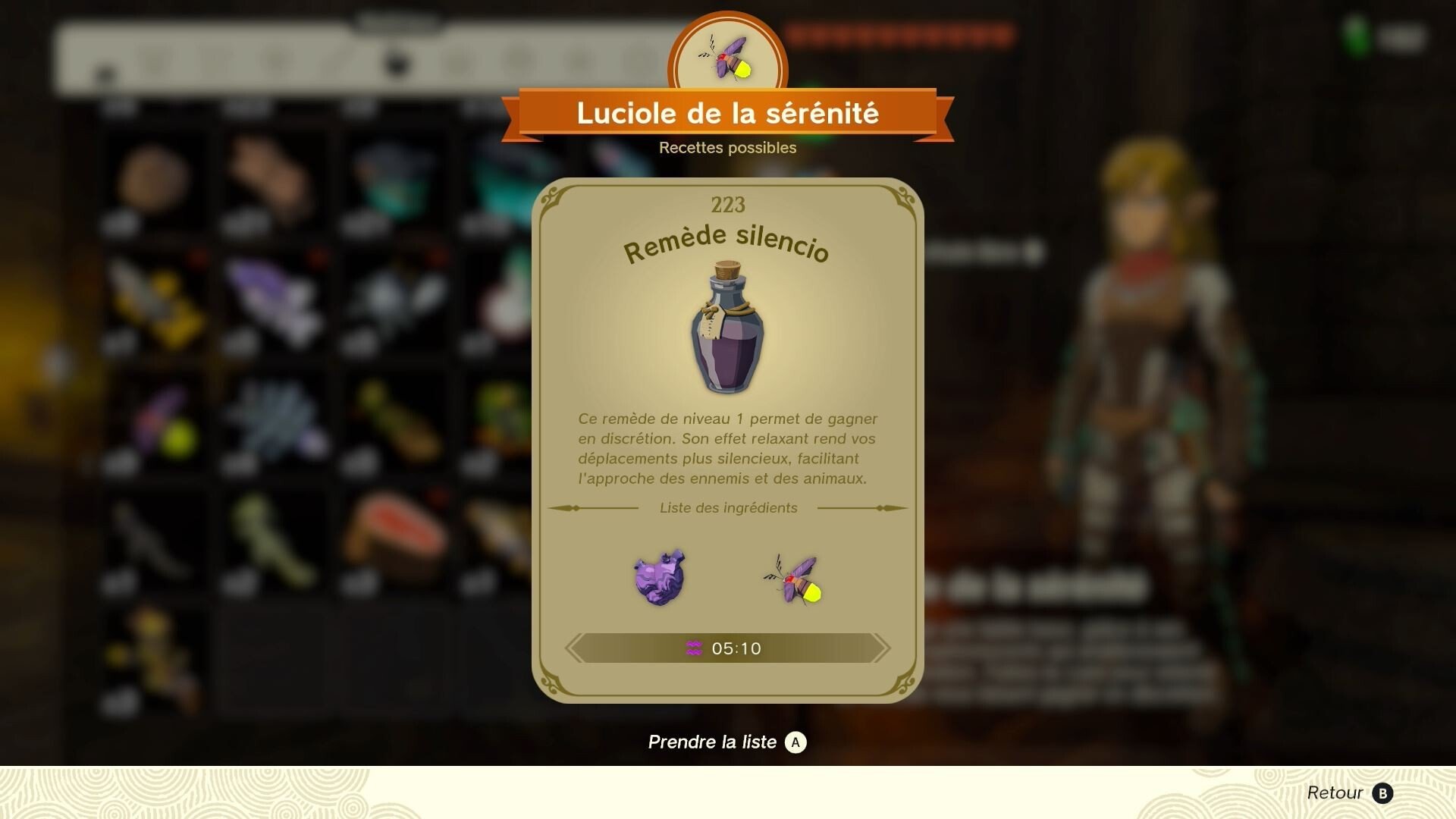 Remède Zelda Tears of the Kingdom : Liste complète des recettes de ...