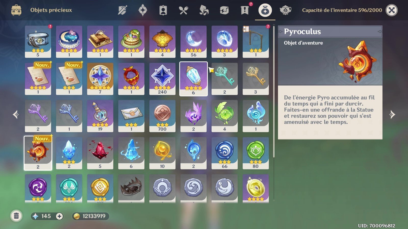 Pyroculus Genshin Impact : Emplacement des collectibles de la région de ...