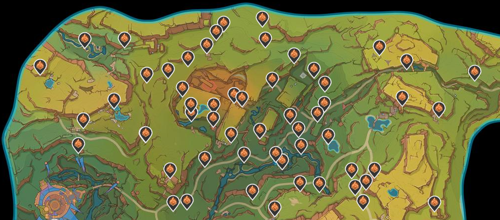 Pyroculus Genshin Impact : Emplacement des collectibles de la région de ...