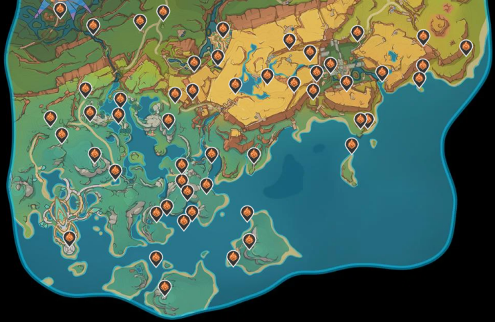 Pyroculus Genshin Impact : Emplacement des collectibles de la région de ...
