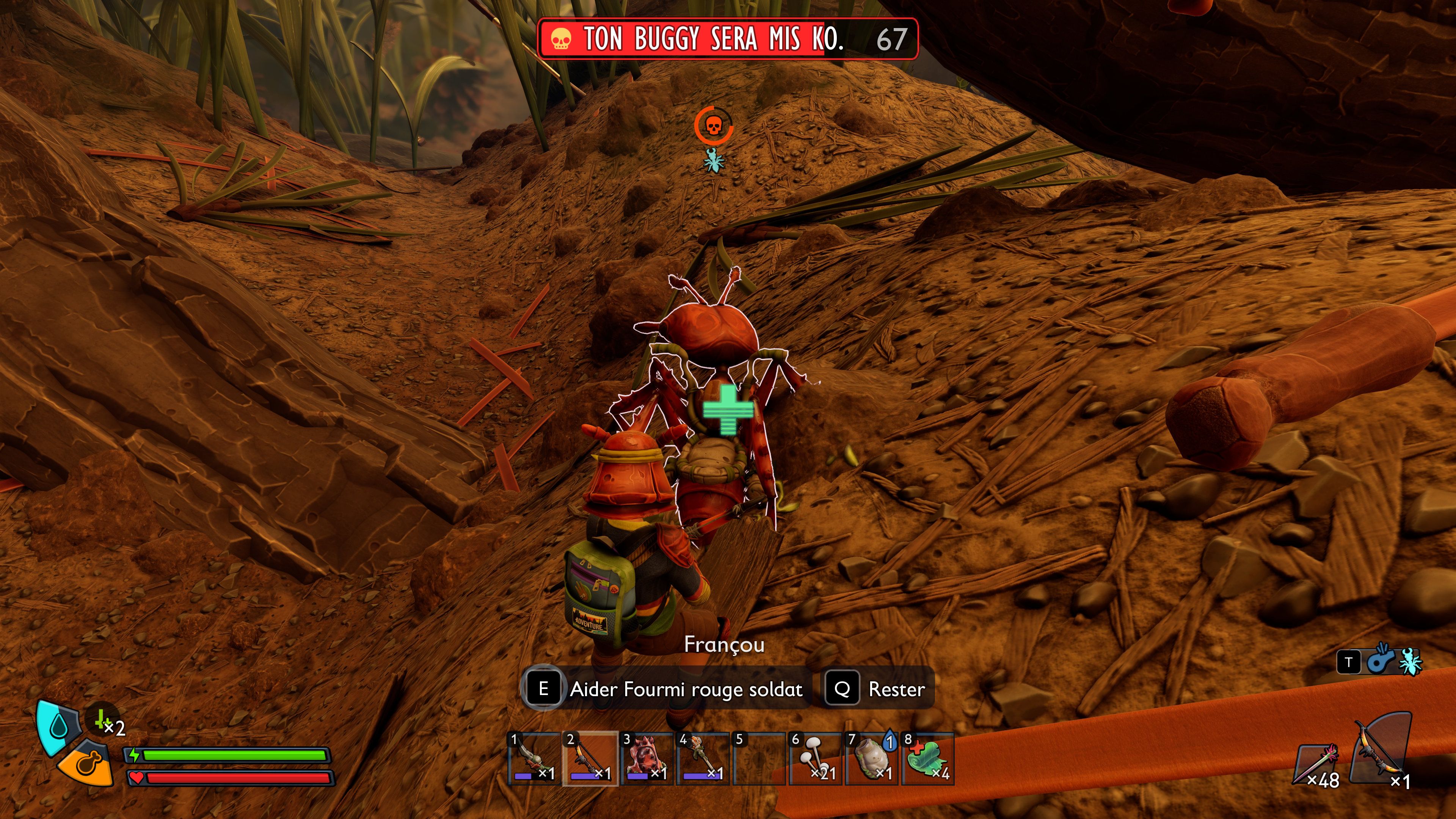 Monture fourmi soldat rouge Grounded 2 : Comment débloquer le premier ...