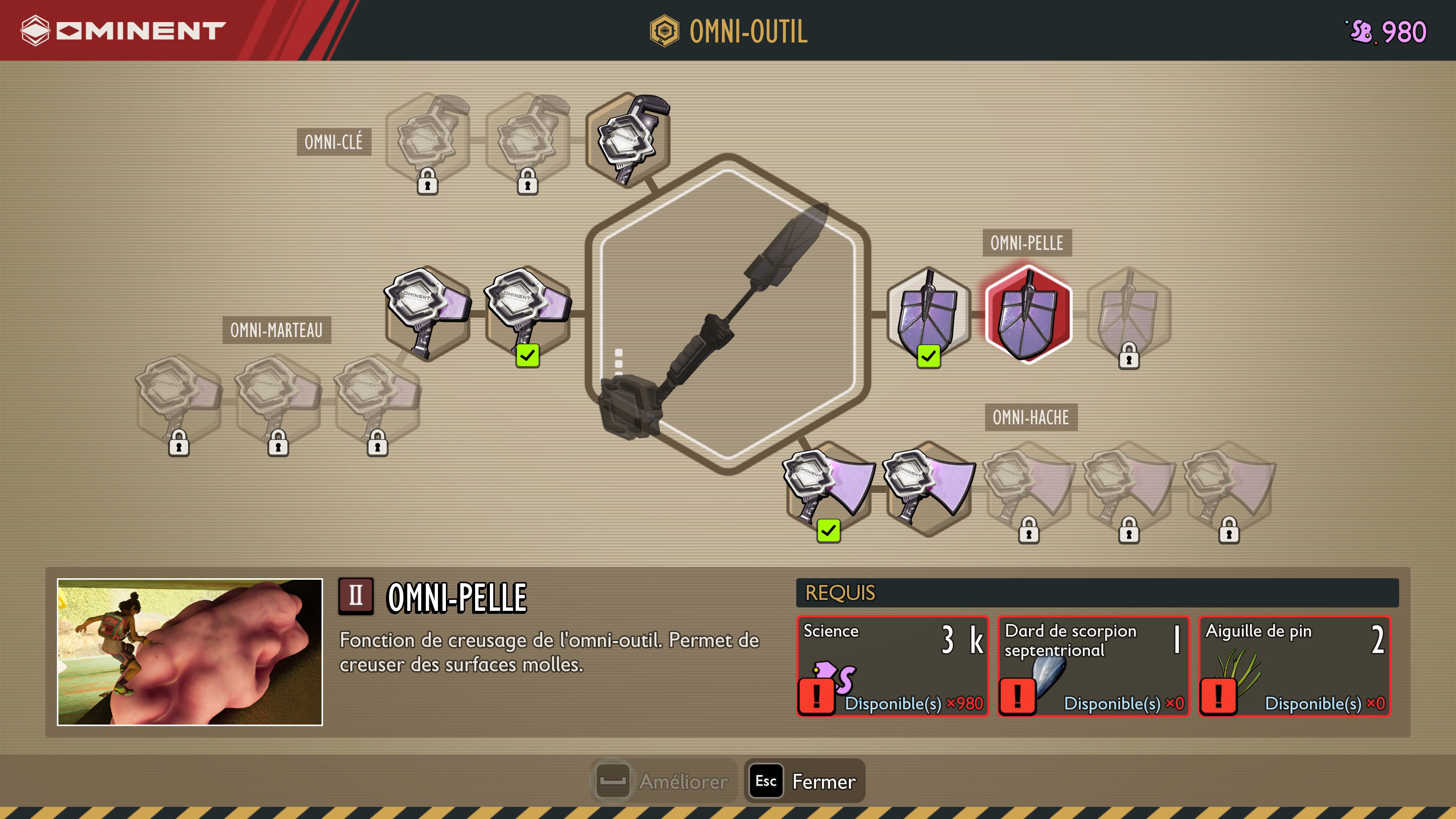 Pelle niveau 2 Grounded 2 : Comment obtenir les matériaux d ...