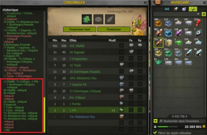 Dofus : Guide Forgemagie - Millenium
