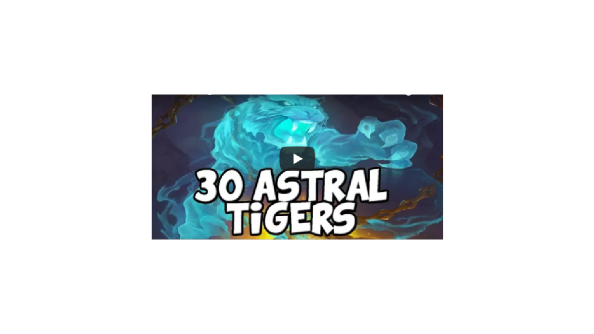 Hearthstone, 30 Tigres astral en une game - Millenium