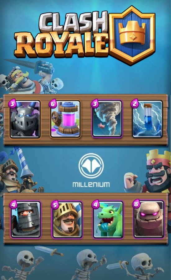 Clash Royale : Deck Golem double Prince post-patch - Millenium