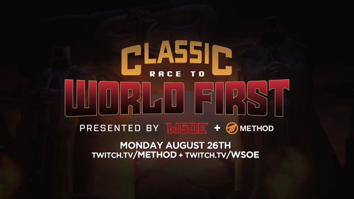 WoW : Annonce du Classic Race to World First par Method - Millenium