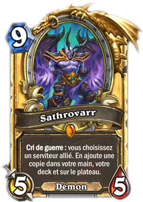 Hearthstone : Sathrovarr nouvelle carte neutre légendaire du billet ...