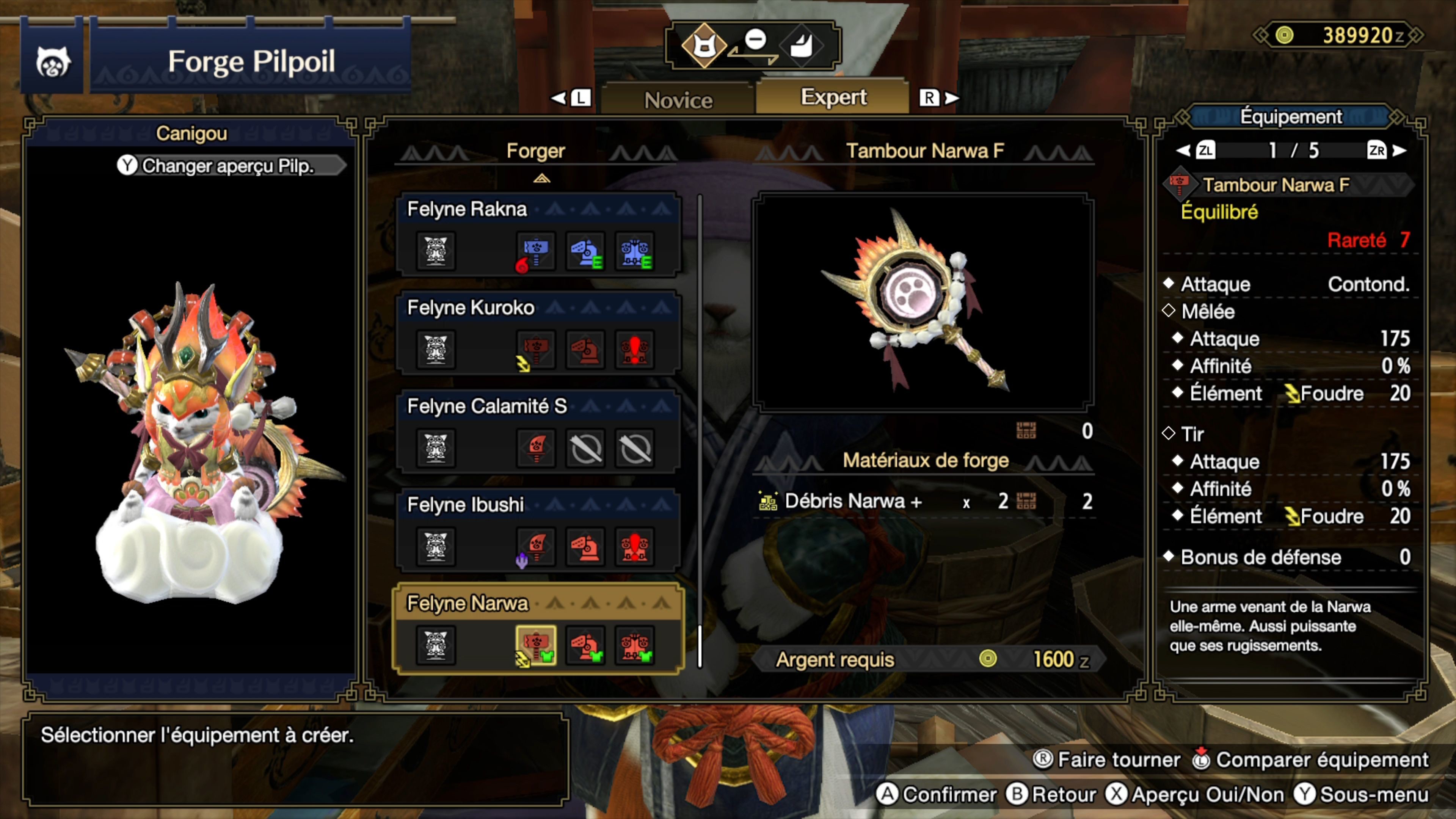 Récompenses & Équipement - Narwa du tonnerre Monster Hunter Rise, boss ...