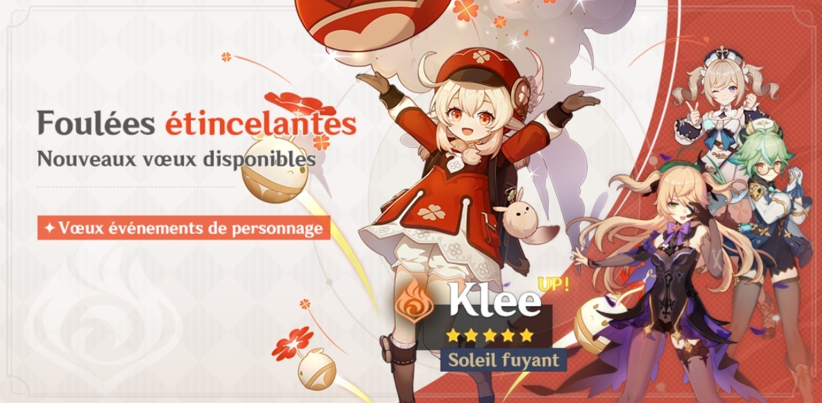 Genshin Impact : Un taux d'obtention boosté pour Klee - Millenium