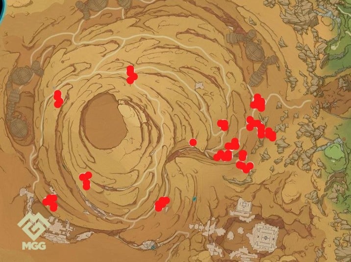 Genshin Impact : pupe graisseuse des sables, où en trouver pour ...