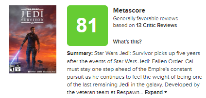 Malgré un score Metacritic très bon, Star Wars Jedi Survivor se fait massacrer sur Steam ...