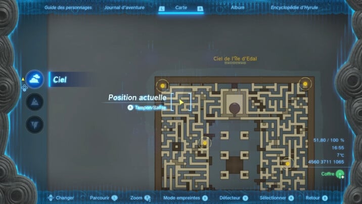 Labyrinthe de l'Ile d'Edal Zelda Tears of the Kingdom : Comment le ...
