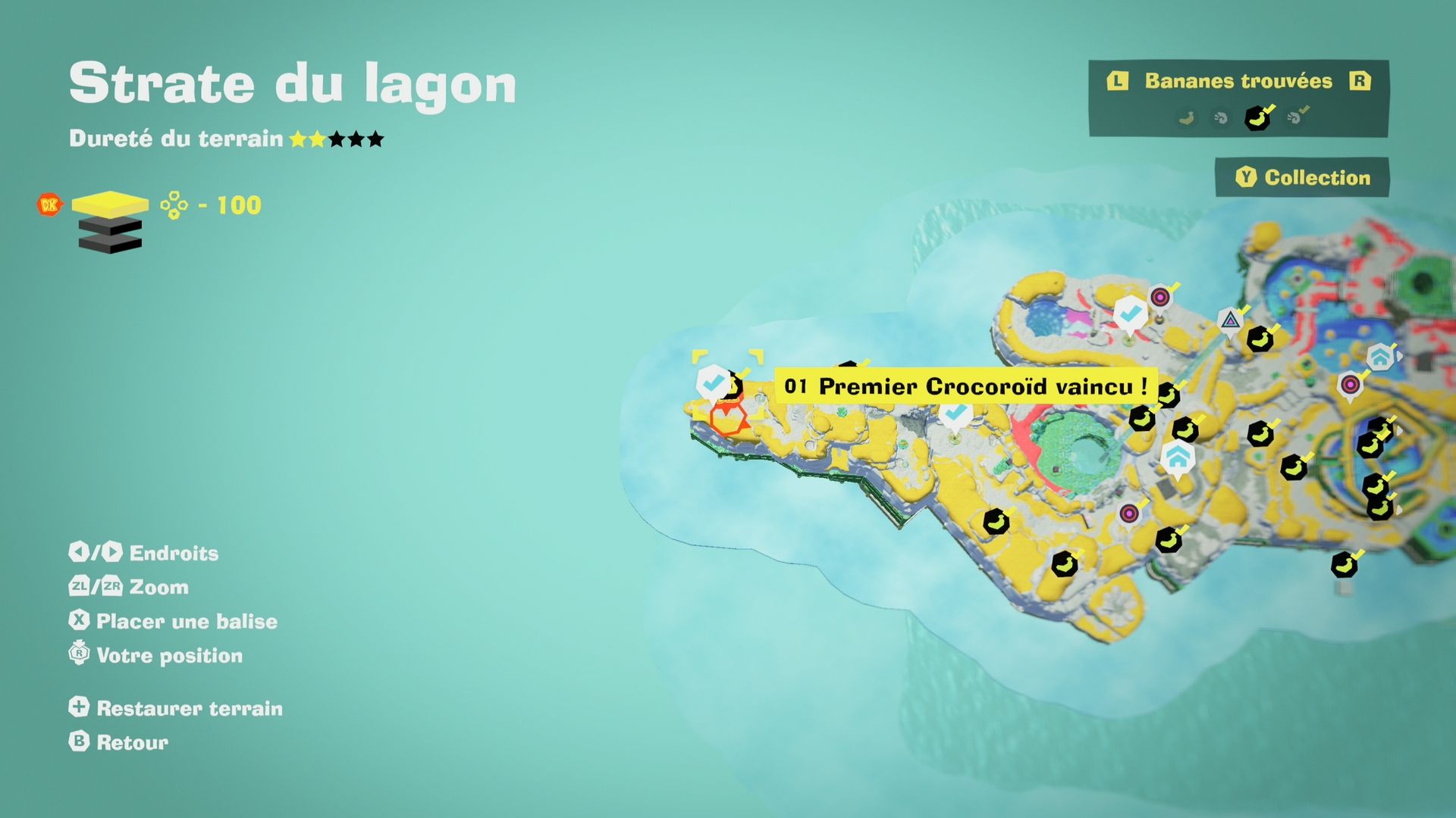Donkey Kong Bananza : Toutes les bananes de la Strate du Lagon - Millenium