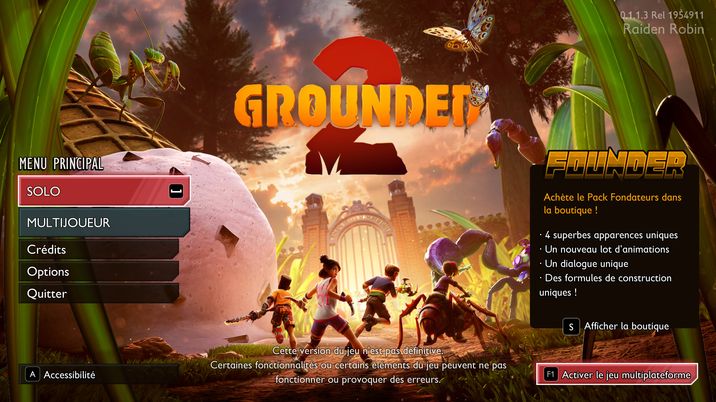 Crossplateforme Grounded 2 : Comment activer le Crossplay ? - Millenium