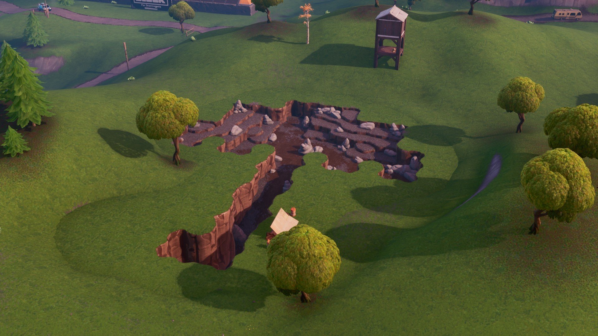 Fortnite : Collecter de la pierre sur une fourchette, couteau ...