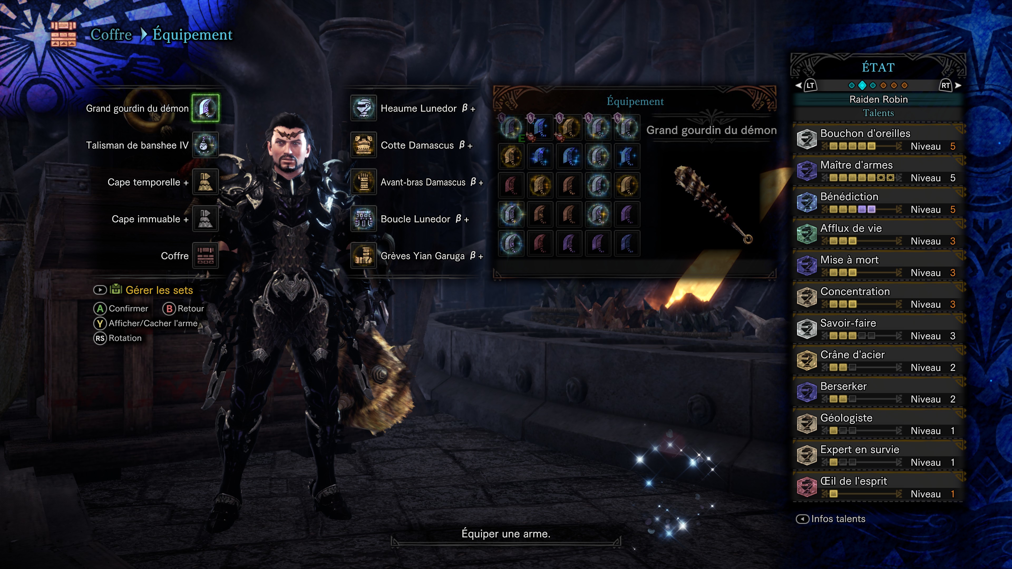 Talents - MHW Iceborne : Talents & choix d'arme à la Grande épée ...
